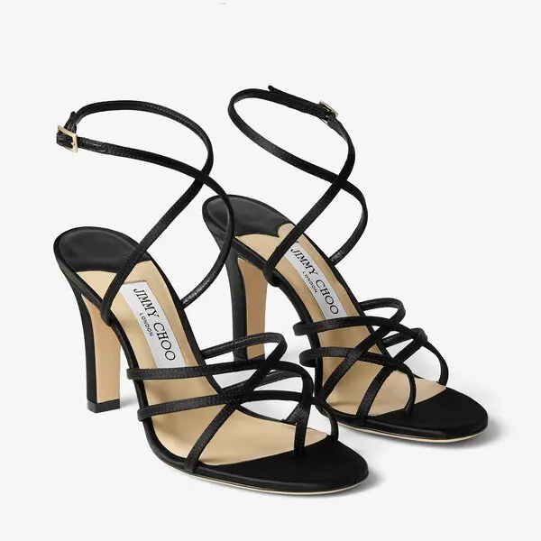 JIMMY CHOO Strappy Satin Sandals
