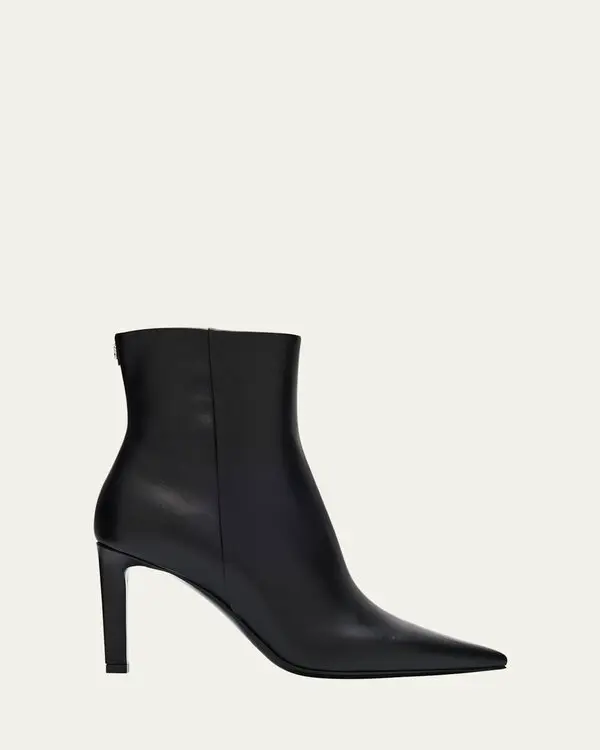 JIMMY CHOO Frankie 85 Leather Ankle Boots