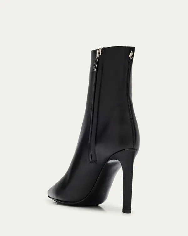 JIMMY CHOO Frankie 85 Leather Ankle Boots