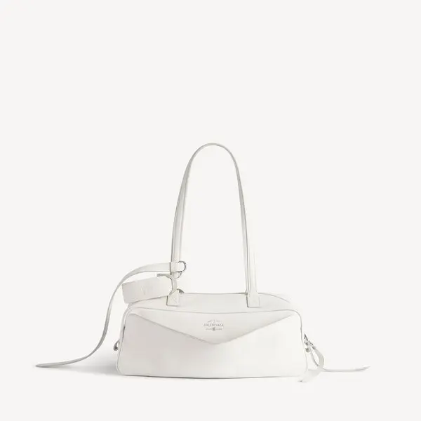Balenciaga Carrie Bowling Bag Small - White