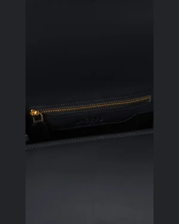 Akris Alice Small Leather Top-handle Bag - Black