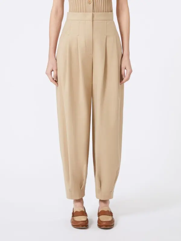 Max Mara Cotton Canvas Trousers