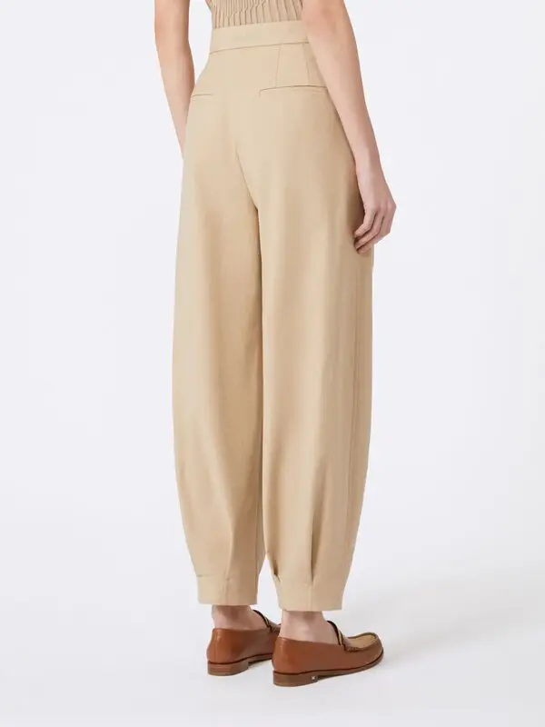 Max Mara Cotton Canvas Trousers