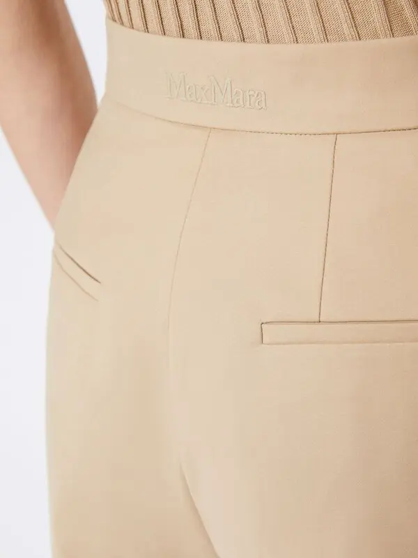 Max Mara Cotton Canvas Trousers