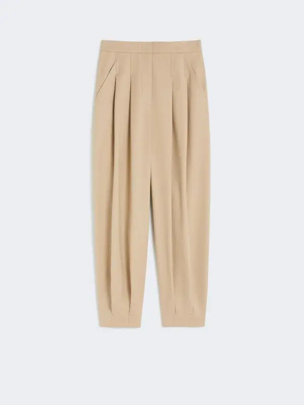 Max Mara Cotton Canvas Trousers