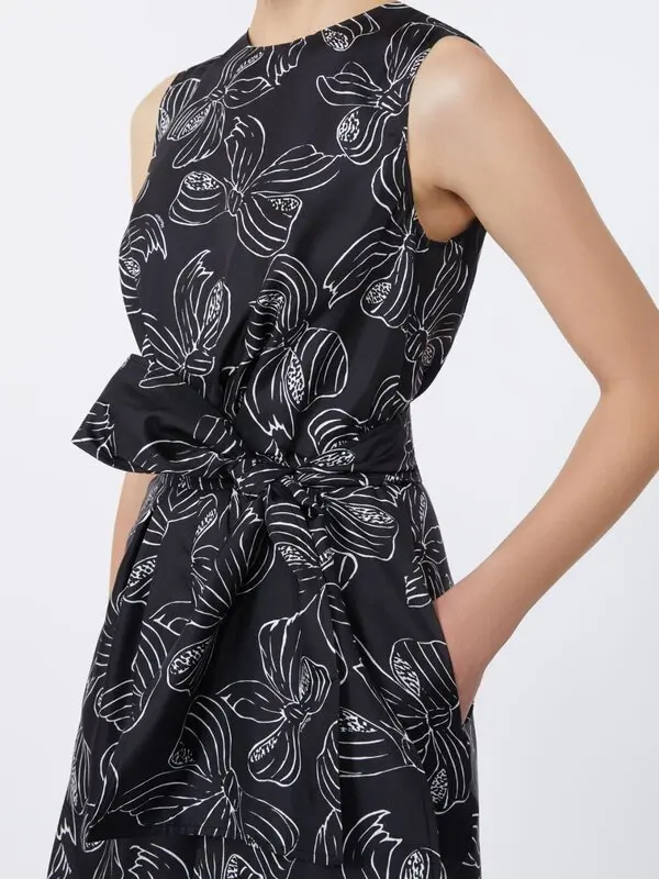 Max Mara Printed Silk Twill Playsuit