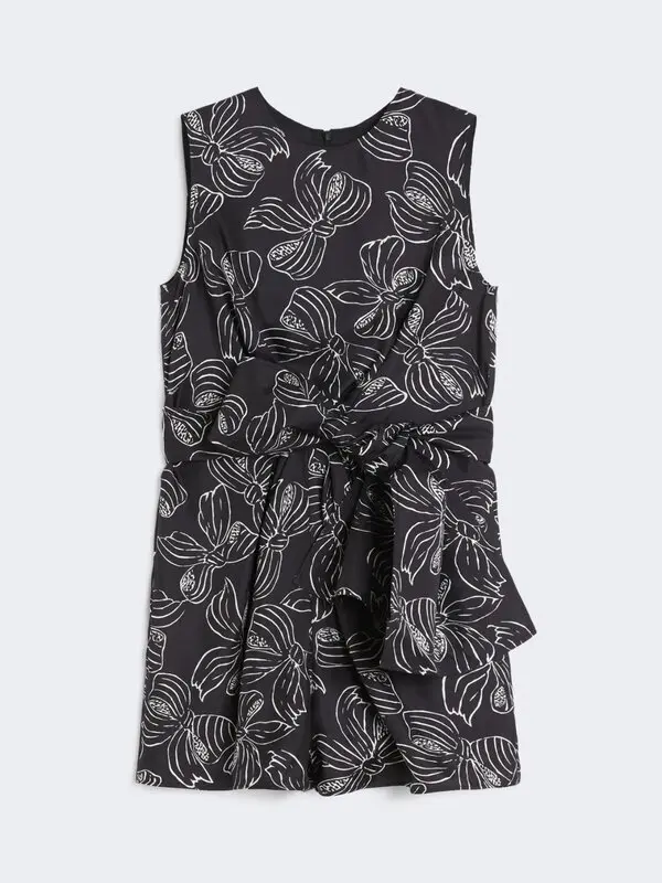 Max Mara Printed Silk Twill Playsuit