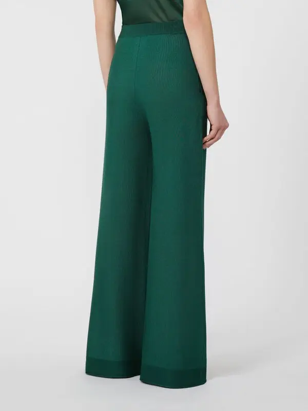 Max Mara Viscose Yarn Wide-leg Trousers