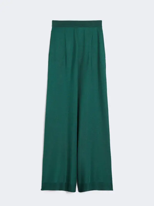 Max Mara Viscose Yarn Wide-leg Trousers