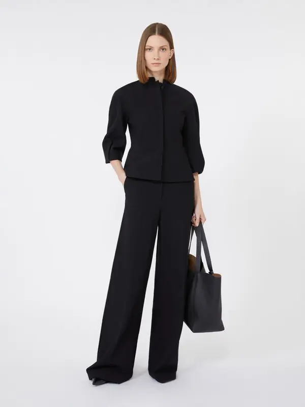 Max Mara Technical-jersey Wide Leg Trousers