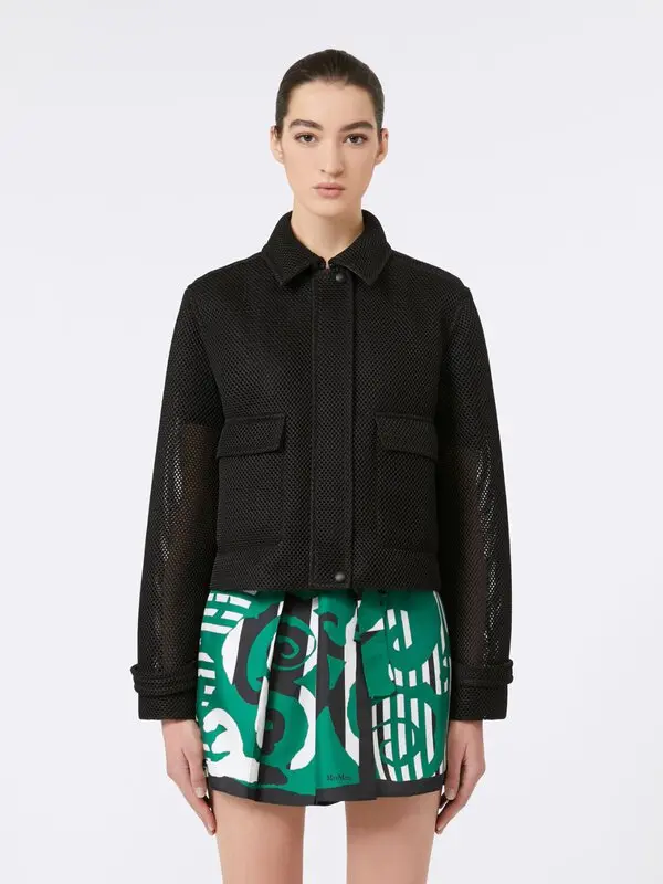 Max Mara Boxy Technical Mesh Jacket