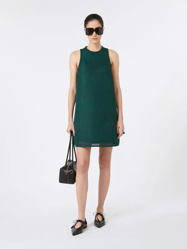 slim fit dress slacks Embellished Long Flare Sleeve Mesh A-Line Dress main image 0