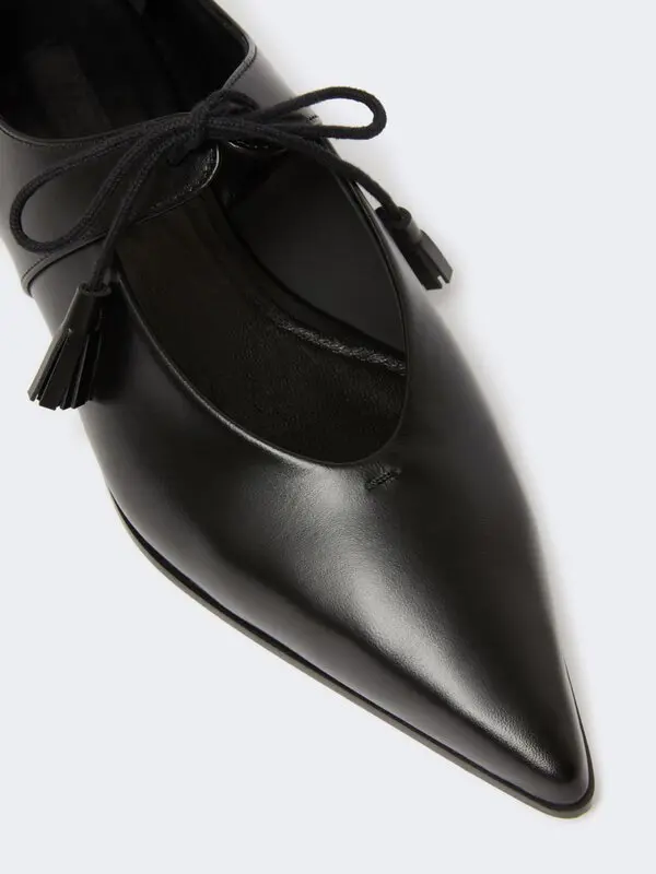 Max Mara Smooth Calfskin Ballerinas