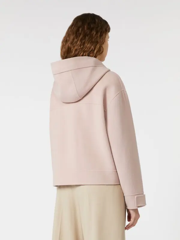 Max Mara Hooded Wool Jacket - Powder