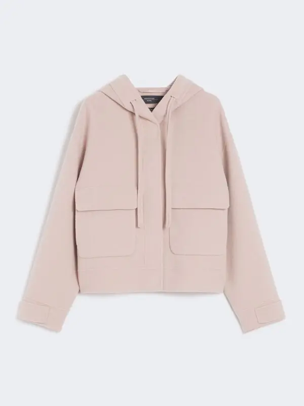 Max Mara Hooded Wool Jacket - Powder