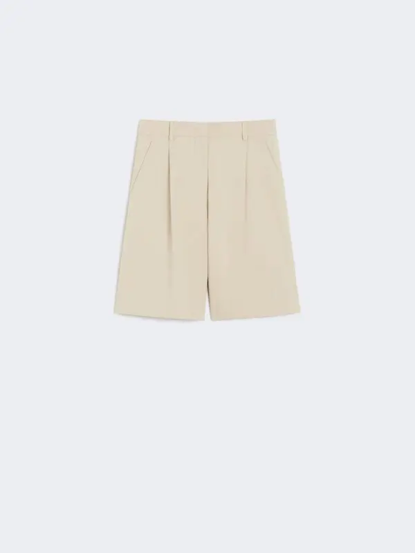 Max Mara Cotton Gabardine Bermuda Shorts