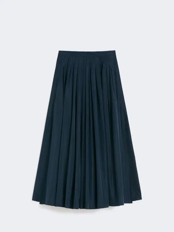 Max Mara Pleated Taffeta Skirt