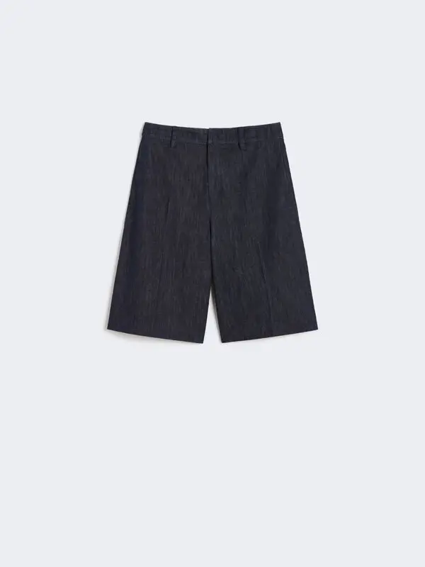 Max Mara Indigo Denim Bermuda Shorts