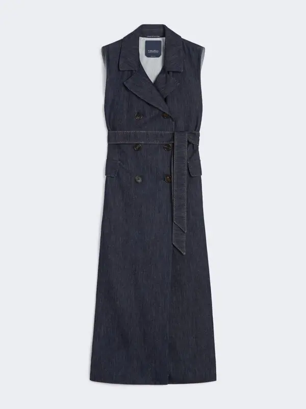 Max Mara Long Denim Gilet