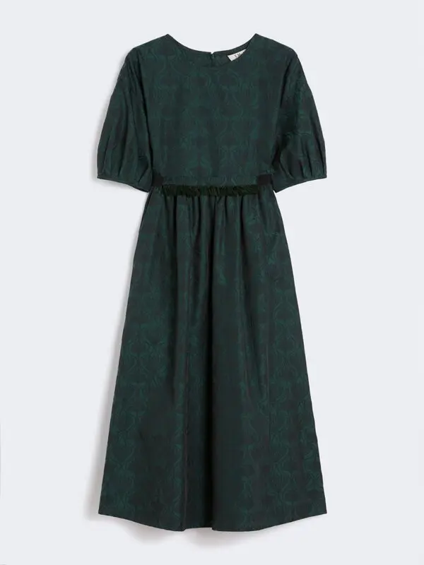 Max Mara Jacquard Cotton Midi Dress