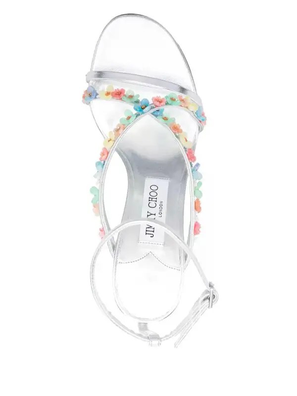 JIMMY CHOO 100mm Blanche Sandals