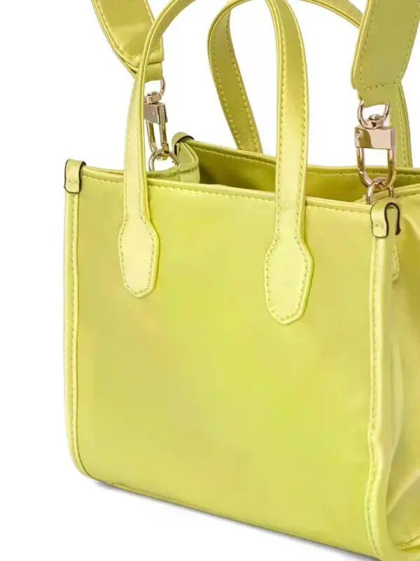 Guess Mini Silvana Logo-embroidered Tote Bag - Green