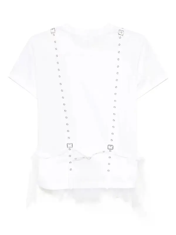 Noir Kei Ninomiya Layered T-shirt - White | Editorialist