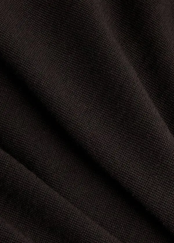 John Smedley Belper Wool Polo Shirt - Brown