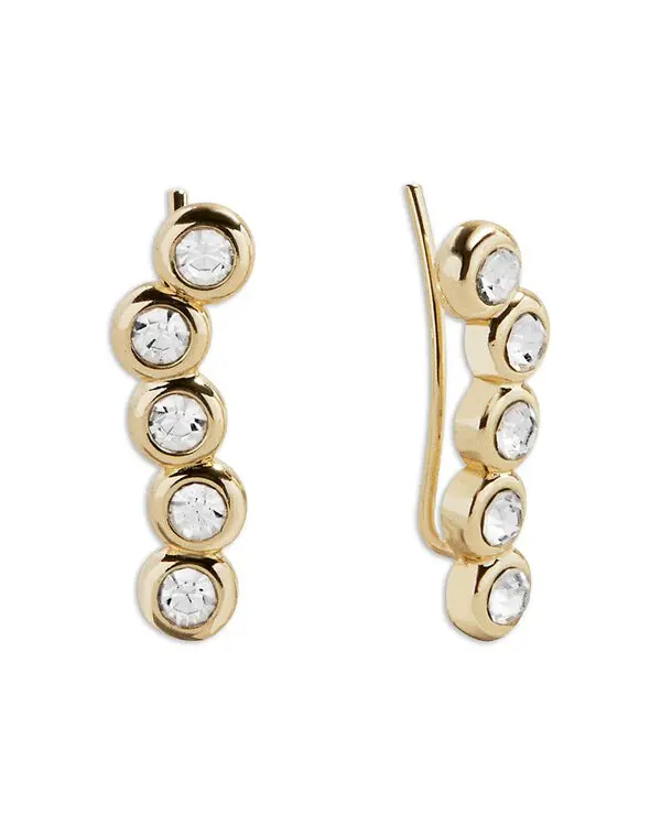 Baublebar Vera Cubic Zirconia Climber Earrings - Gold