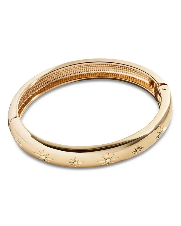 Baublebar Stella Pave Star Bangle Bracelet - Gold