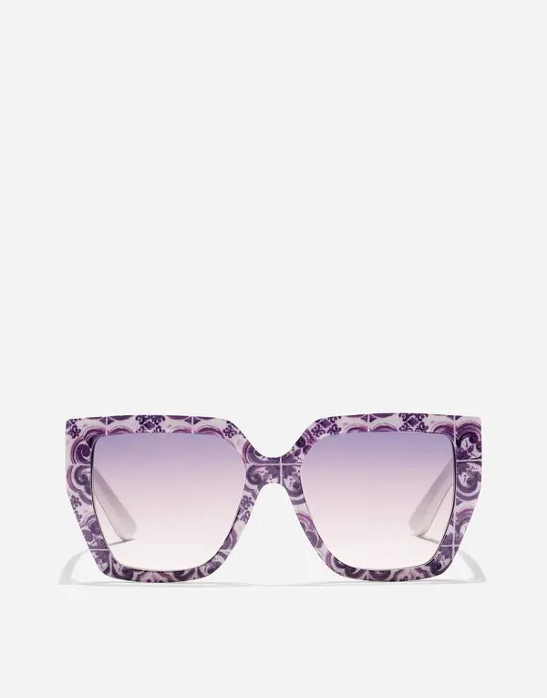 Dolce & Gabbana Sunglasses - Violet Maiolica Print