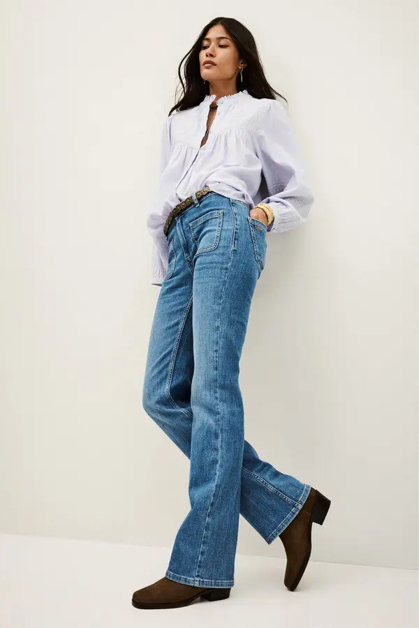 Ba&sh Ross Medium-rise Straight Leg Jeans