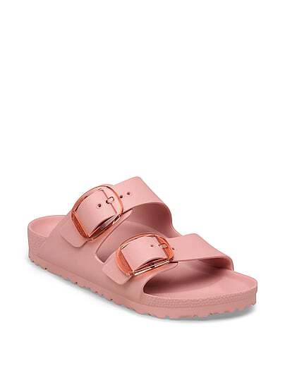 Pink Arizona Eva Big Buckle Slide - Blush