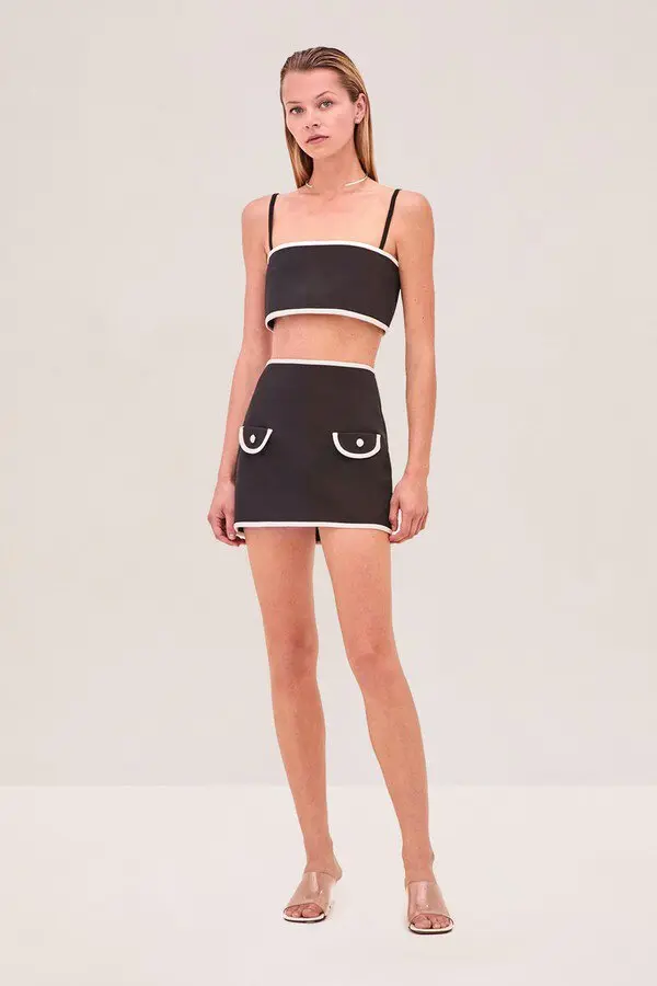 Alexis Rubino Mini Skirt - Black