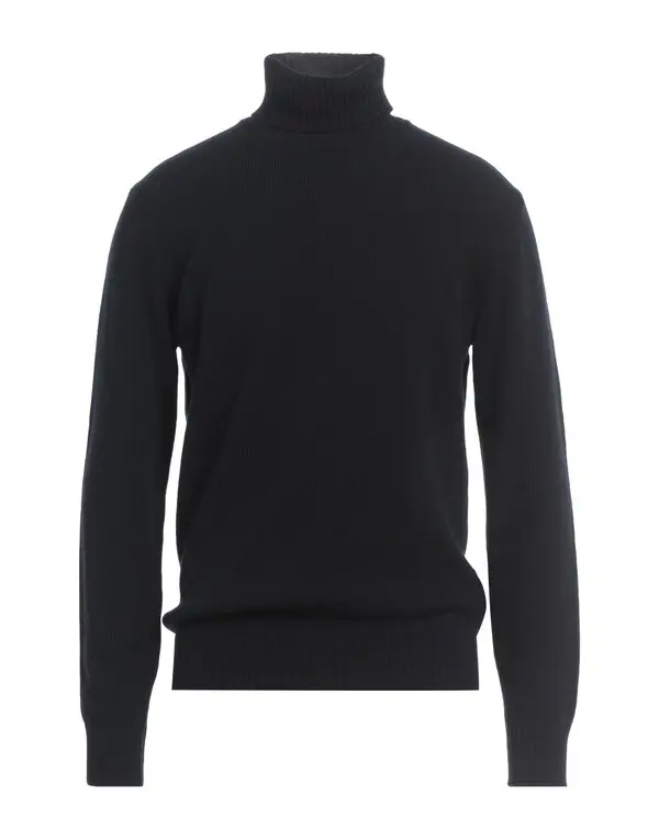 ROBERTO COLLINA Turtleneck In Wool And Cashmere - Blue