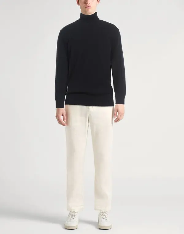 ROBERTO COLLINA Turtleneck In Wool And Cashmere - Blue