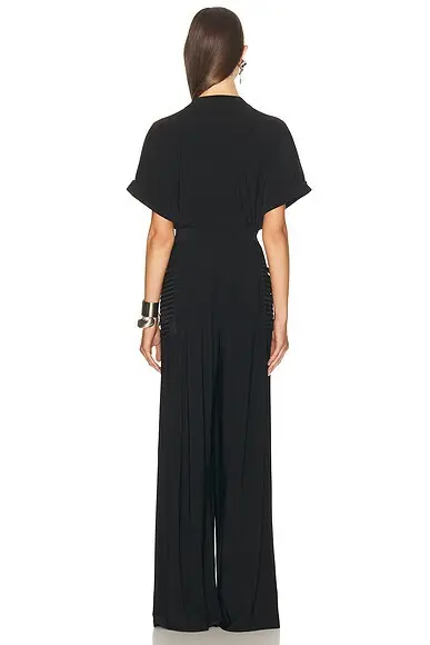 Norma Kamali Geralyn Short Sleeve Jumpsuit