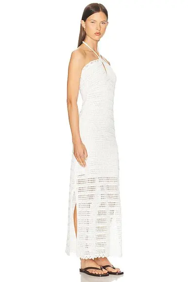 Simkhai Koah Crochet Midi Dress - Ivory