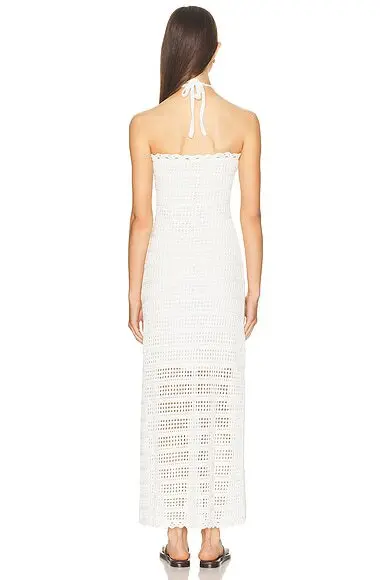 Simkhai Koah Crochet Midi Dress - Ivory