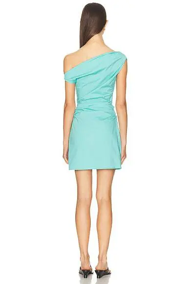 Staud Phare Mini Dress - Teal