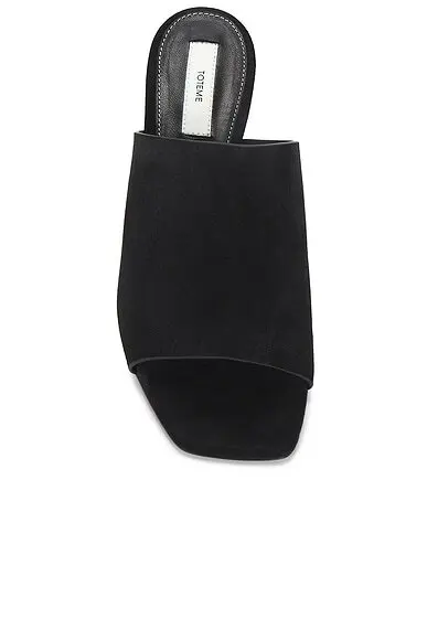 TOTEME Velour Leather Bandeau Mule