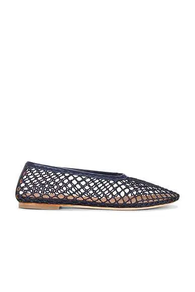 Staud Alba Ballet Flat - Navy