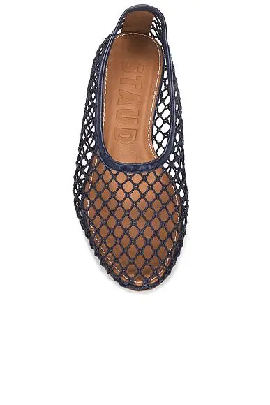 Staud Alba Ballet Flat - Navy
