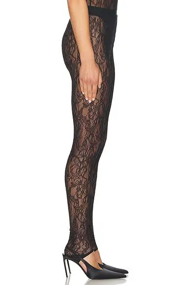 Wardrobe.NYC Lace Stirrup Legging