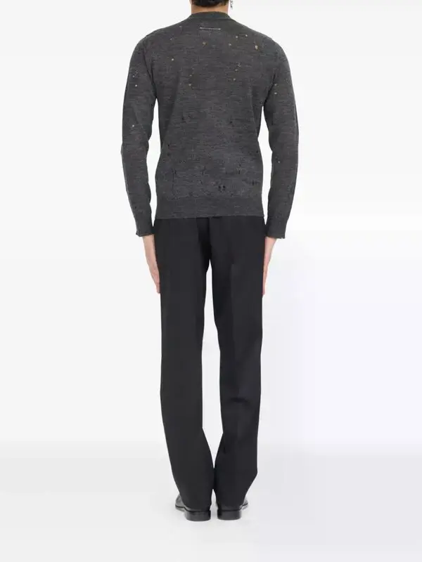 MAISON MARGIELA Numeric Crew-neck Sweater - Grey