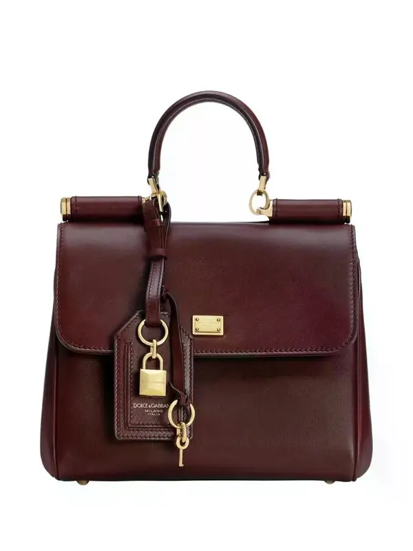 Dolce & Gabbana My Sicily Leather Handbag With Padlock