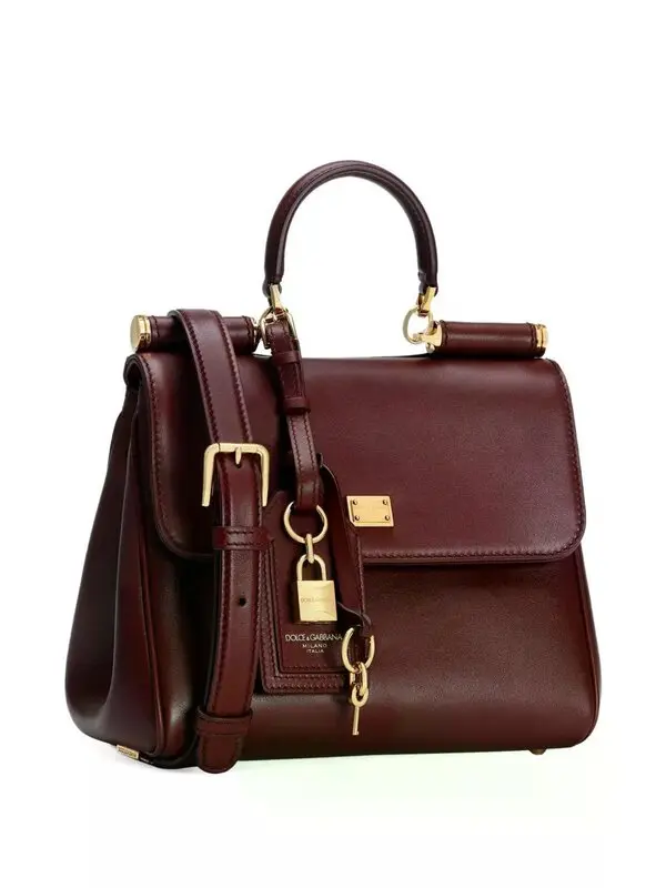 Dolce & Gabbana My Sicily Leather Handbag With Padlock