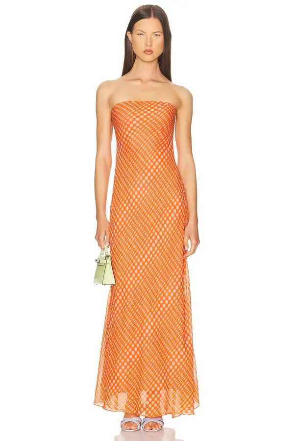 Christopher John Rogers Strapless Maxi Dress