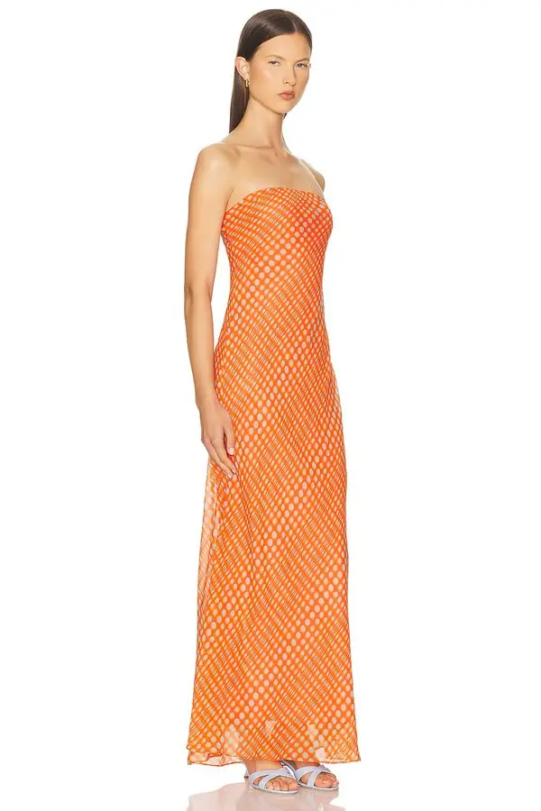 Christopher John Rogers Strapless Maxi Dress