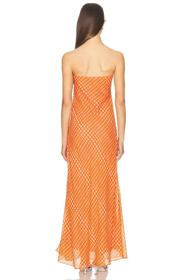 Christopher John Rogers Strapless Maxi Dress